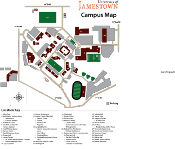 Campus Map - University of Jamestown